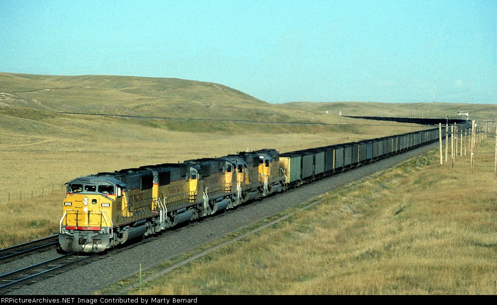 UP 6156 With Sisters and a Coal Unit Train